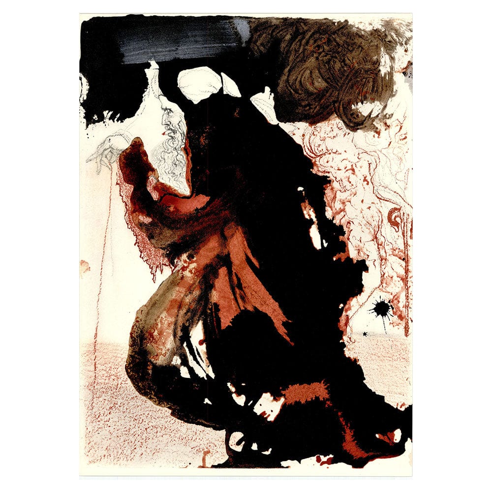 Salvador Dalí: Amos 7:7-8 "And behold, the Lord stood upon a bare wall ...