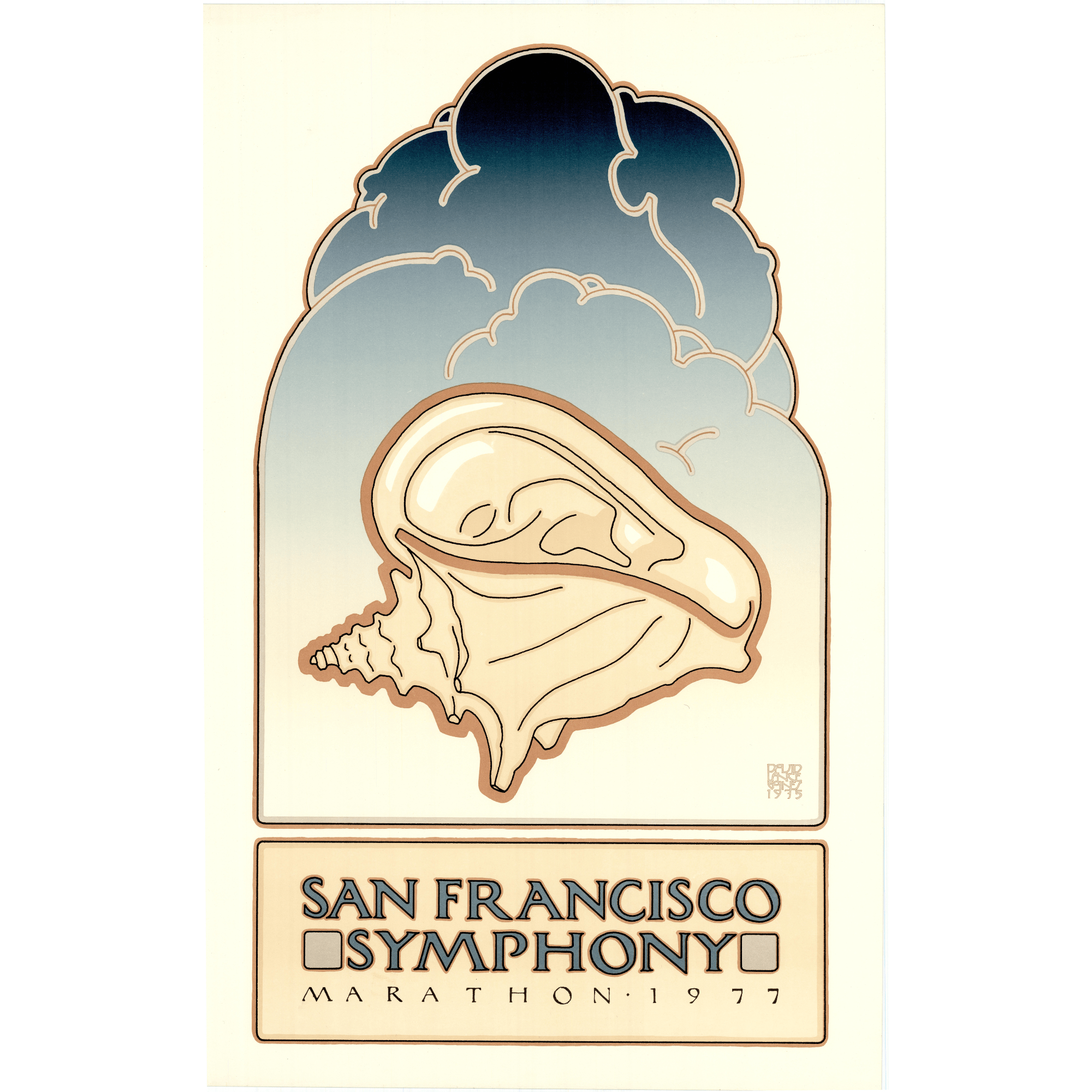 David Lance Goines San Francisco Symphony Marathon Conch Shell Poster ...