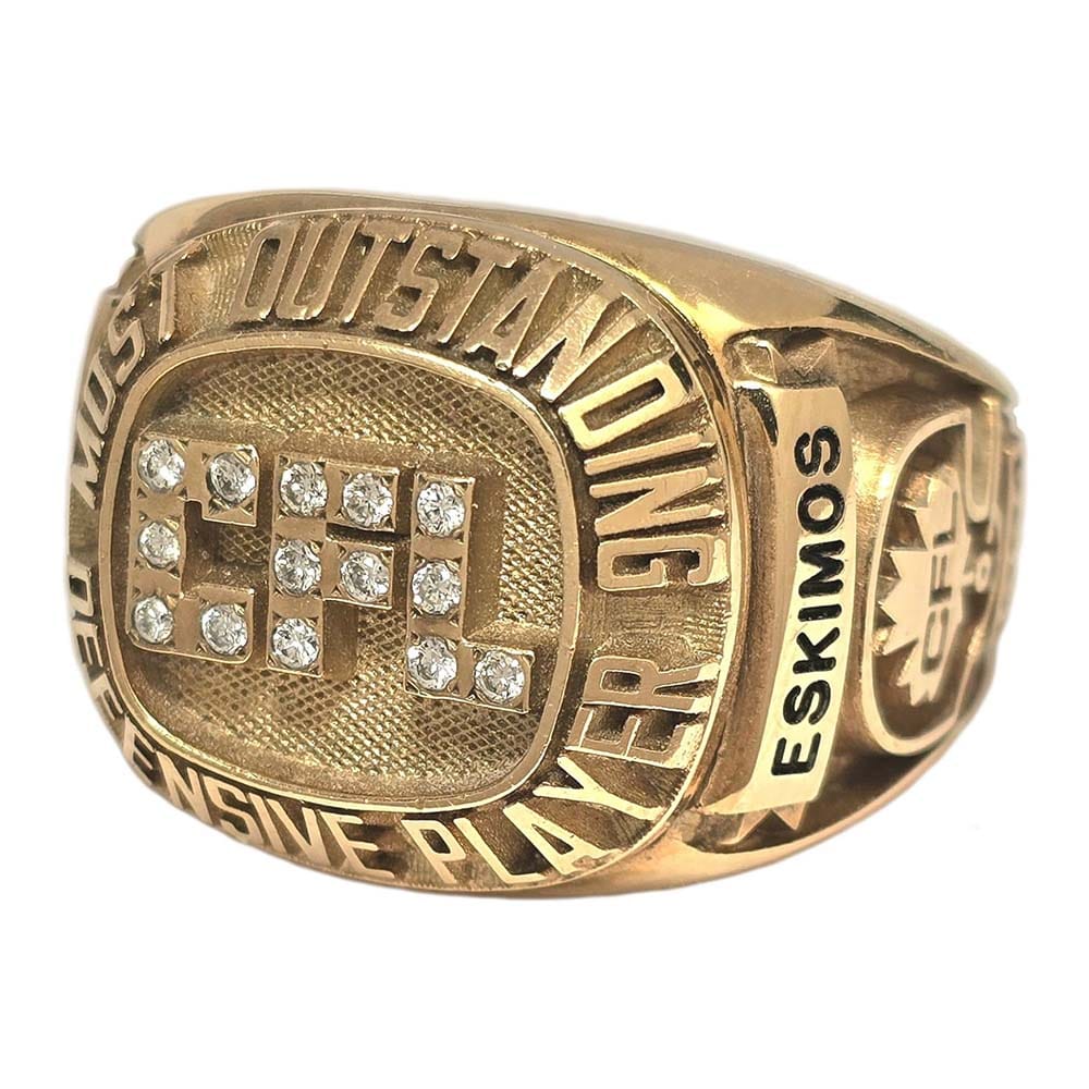 1994 CFL Most Outstanding Defensive Player Ring – Gold & Silver Pawn Shop