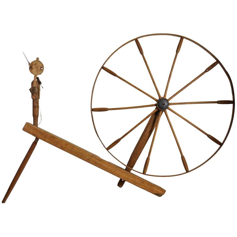 Wooden Colonial Spinning Wheel – Gold & Silver Pawn Shop
