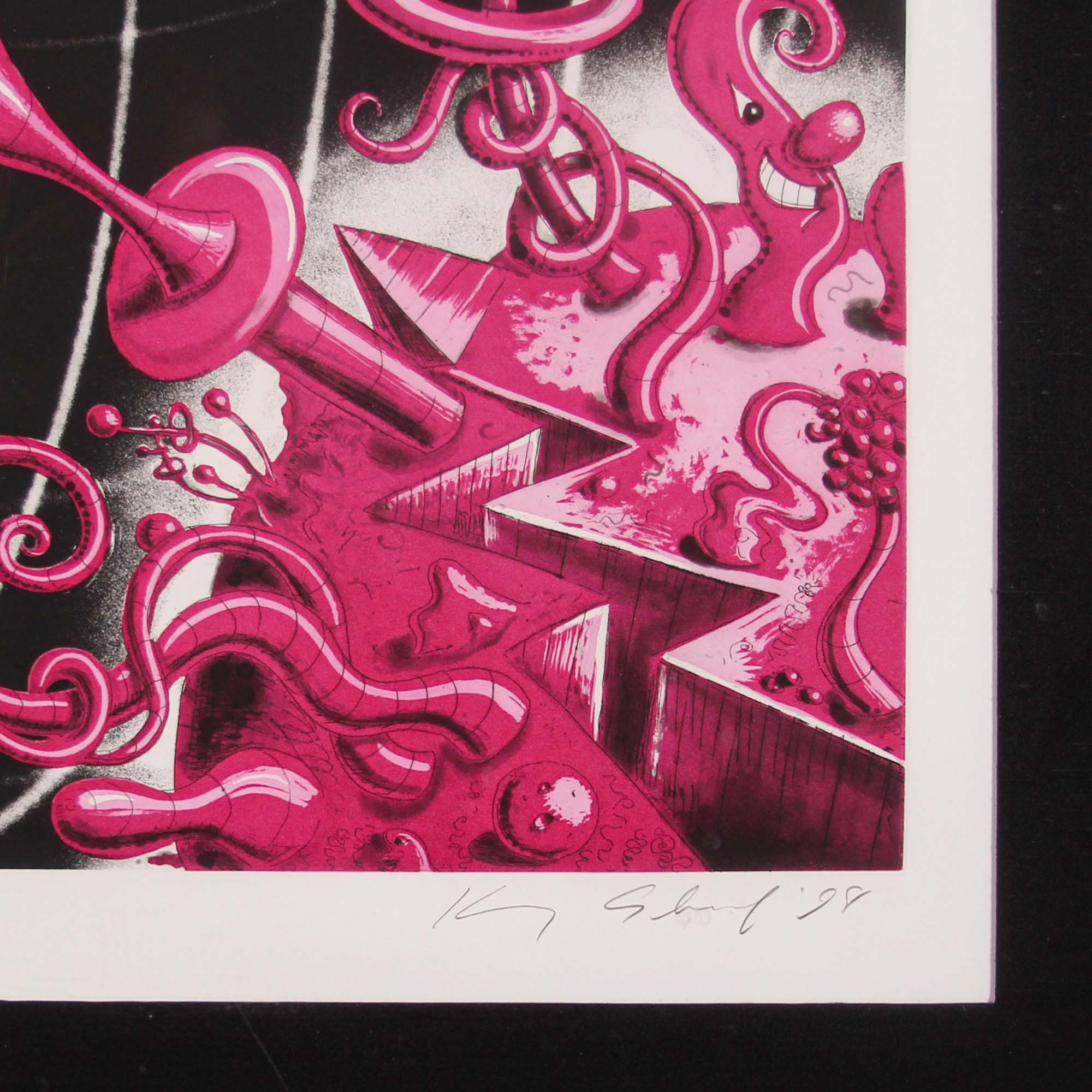 Kenny Scharf; Galaxiverse 1998 – Gold & Silver Pawn Shop