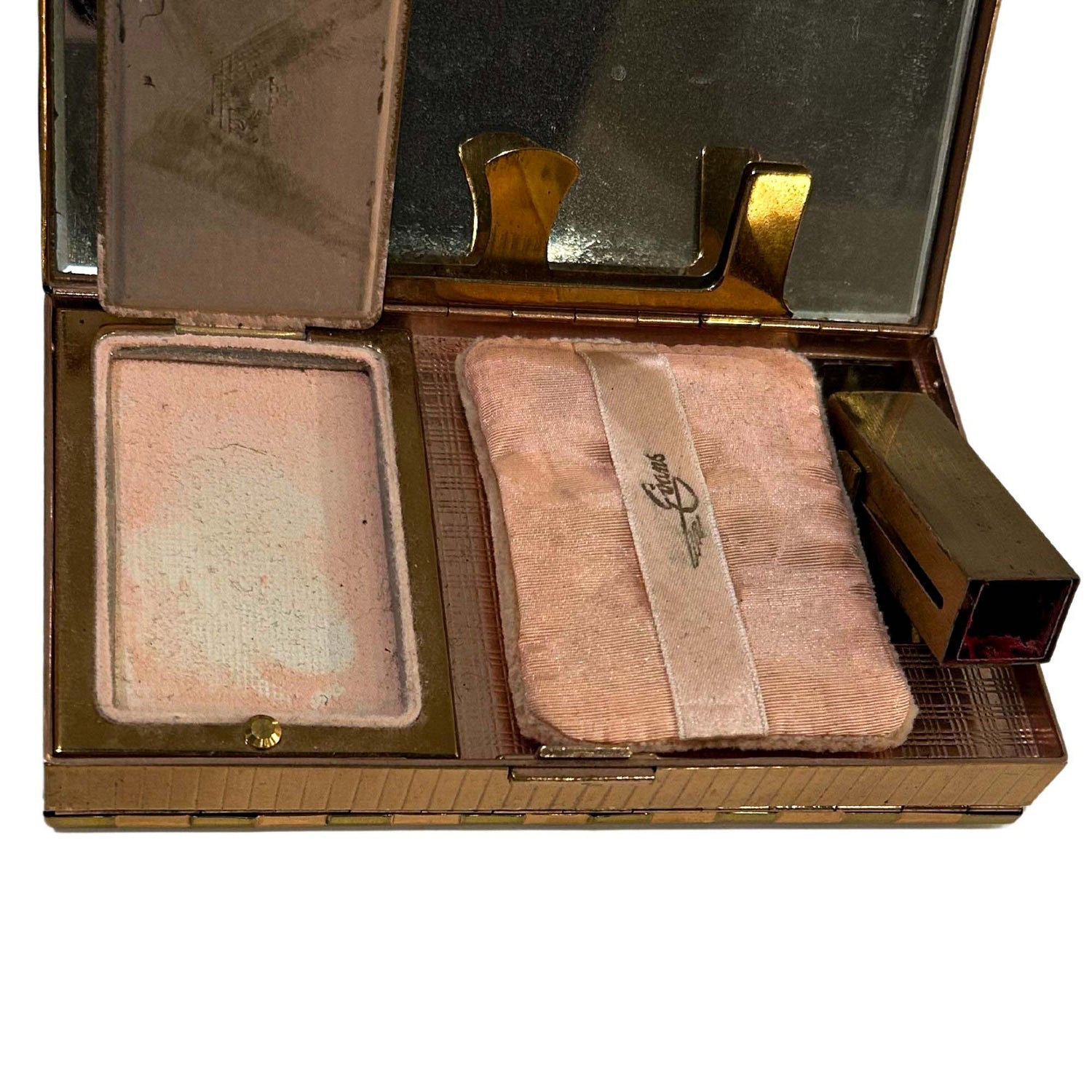 Vintage Makeup Compact – Gold & Silver Pawn Shop
