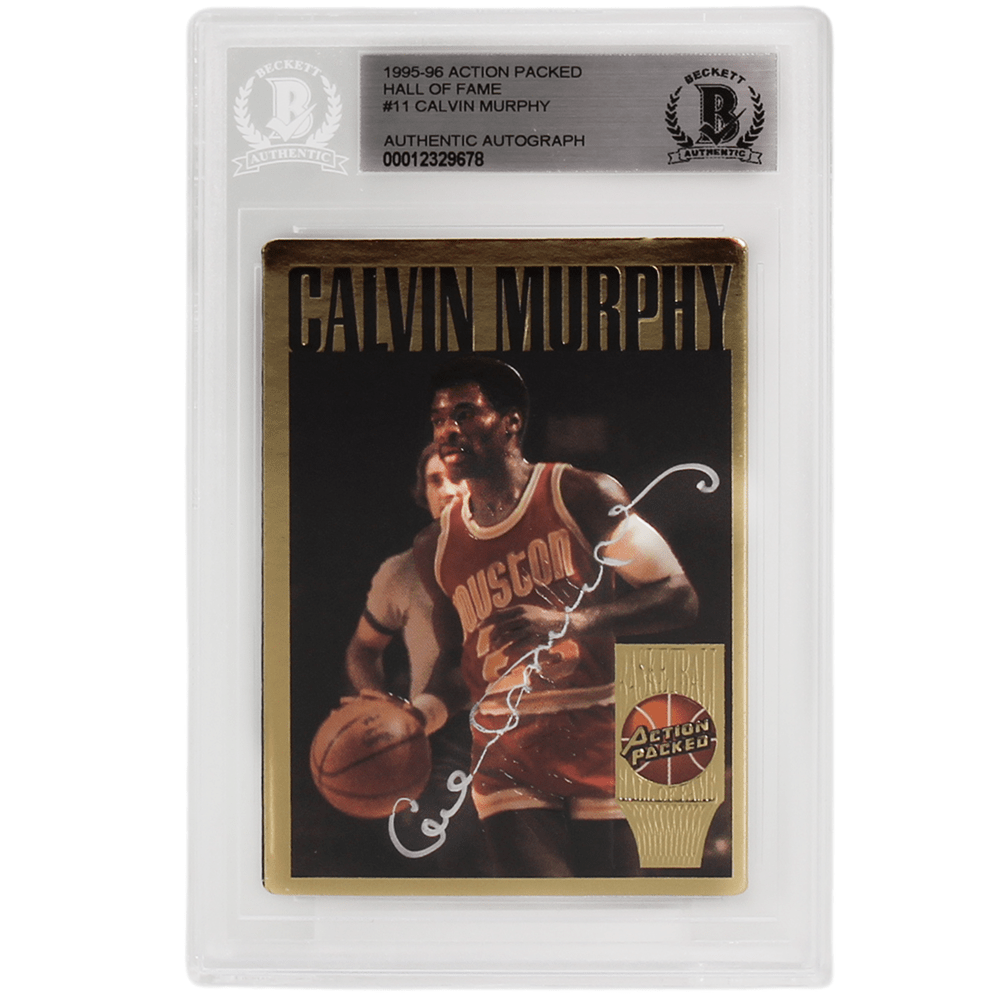1995-96 Calvin Murphy Autographed Action Packed Hall of Fame Card ...