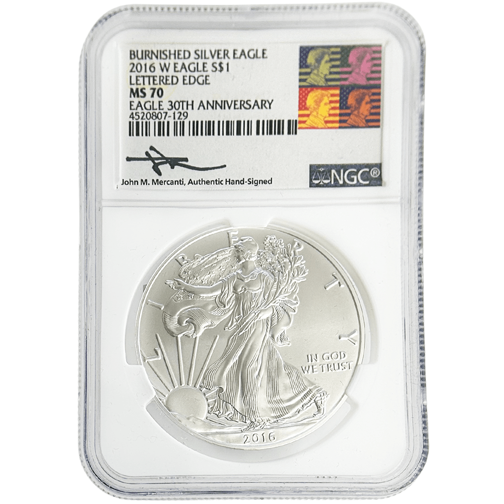 2016 W Eagle S$1 Lettered Edge 30th Anniversary Coin MS70 – Gold & Silver Pawn Shop