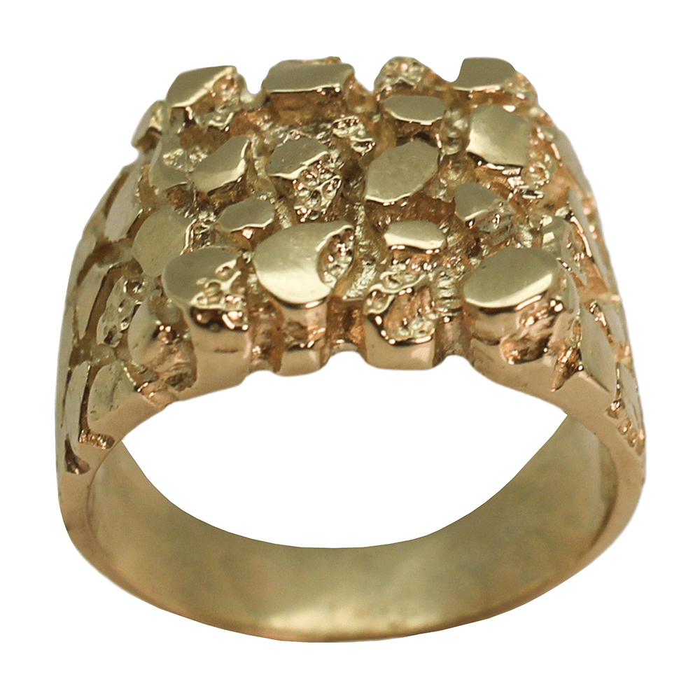 10K Yellow Gold Nugget Style Ring – Gold & Silver Pawn Shop