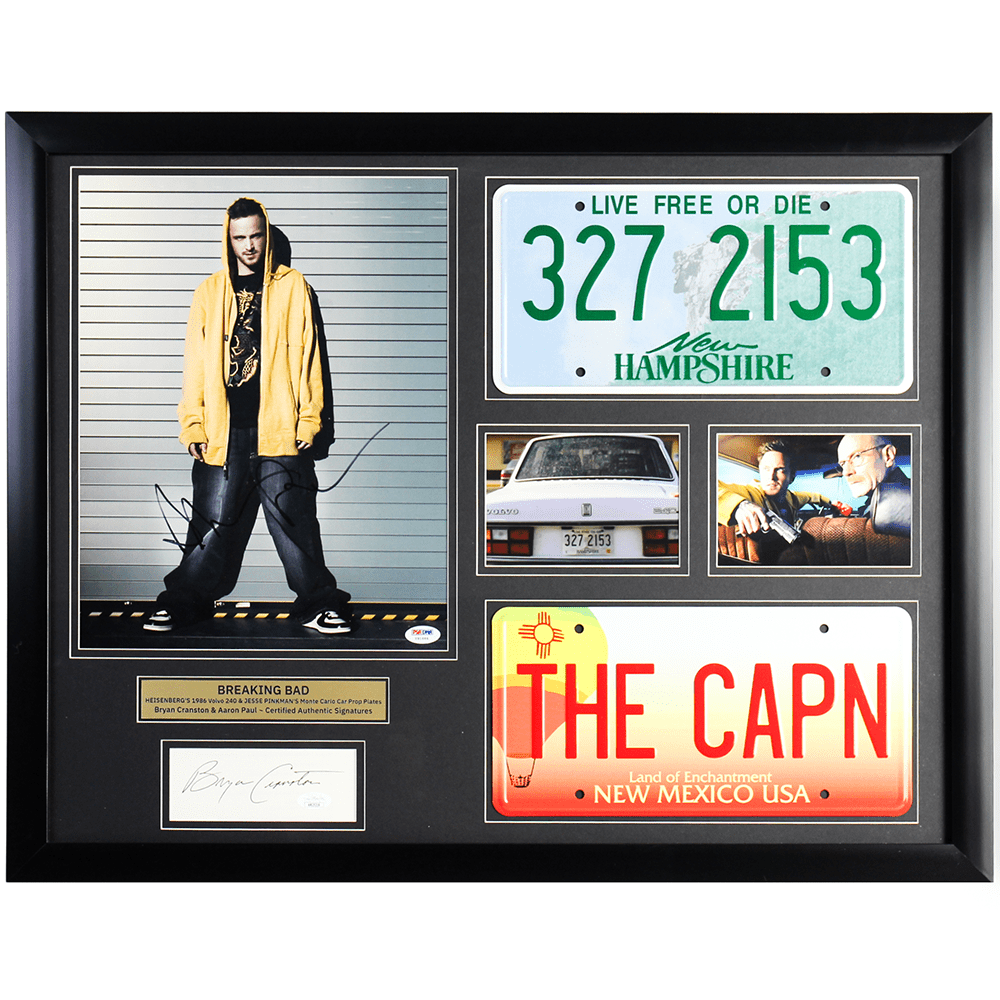 "Breaking Bad" Bryan Cranston & Aaron Paul Signed Memorabilia – Gold ...