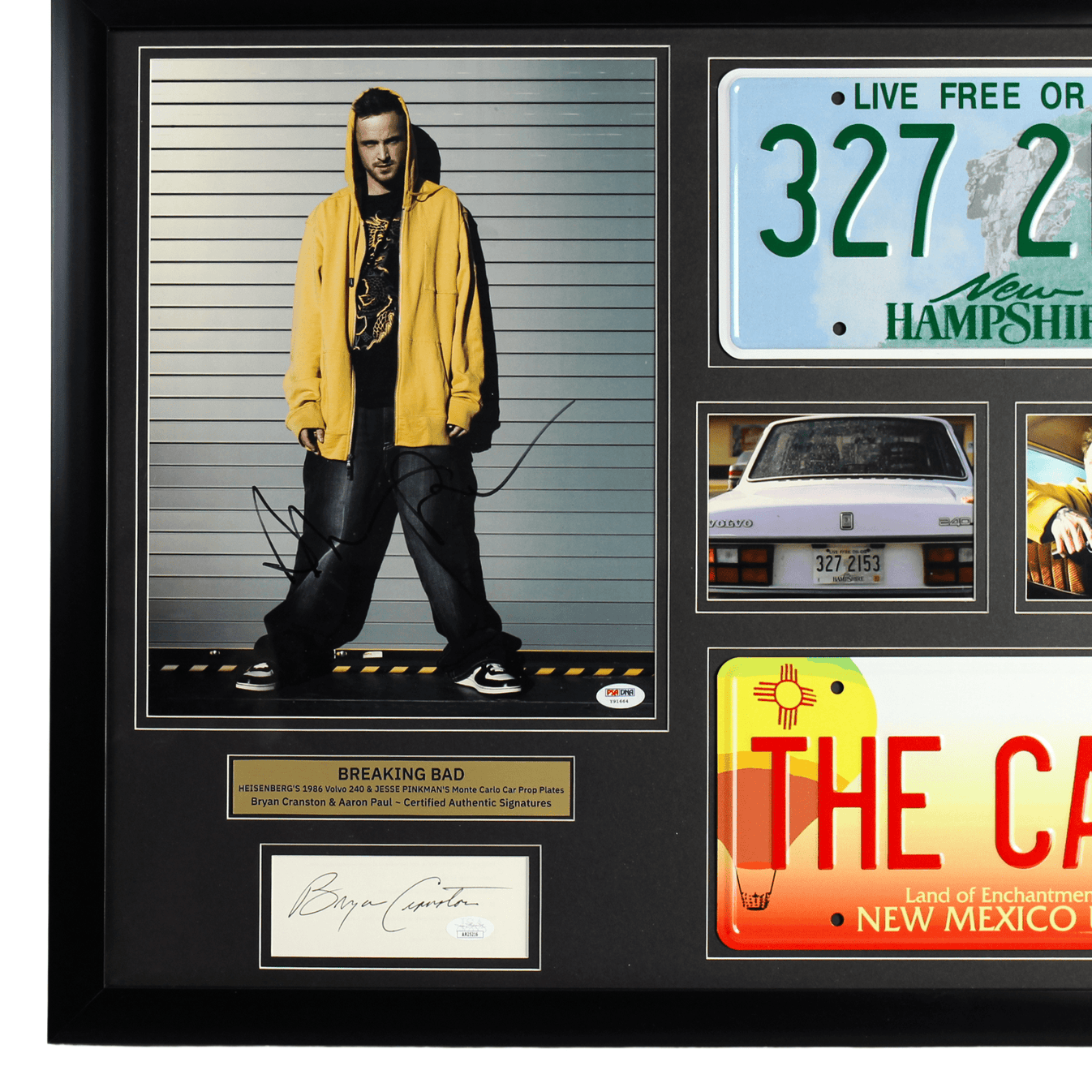 "Breaking Bad" Bryan Cranston & Aaron Paul Signed Memorabilia – Gold ...