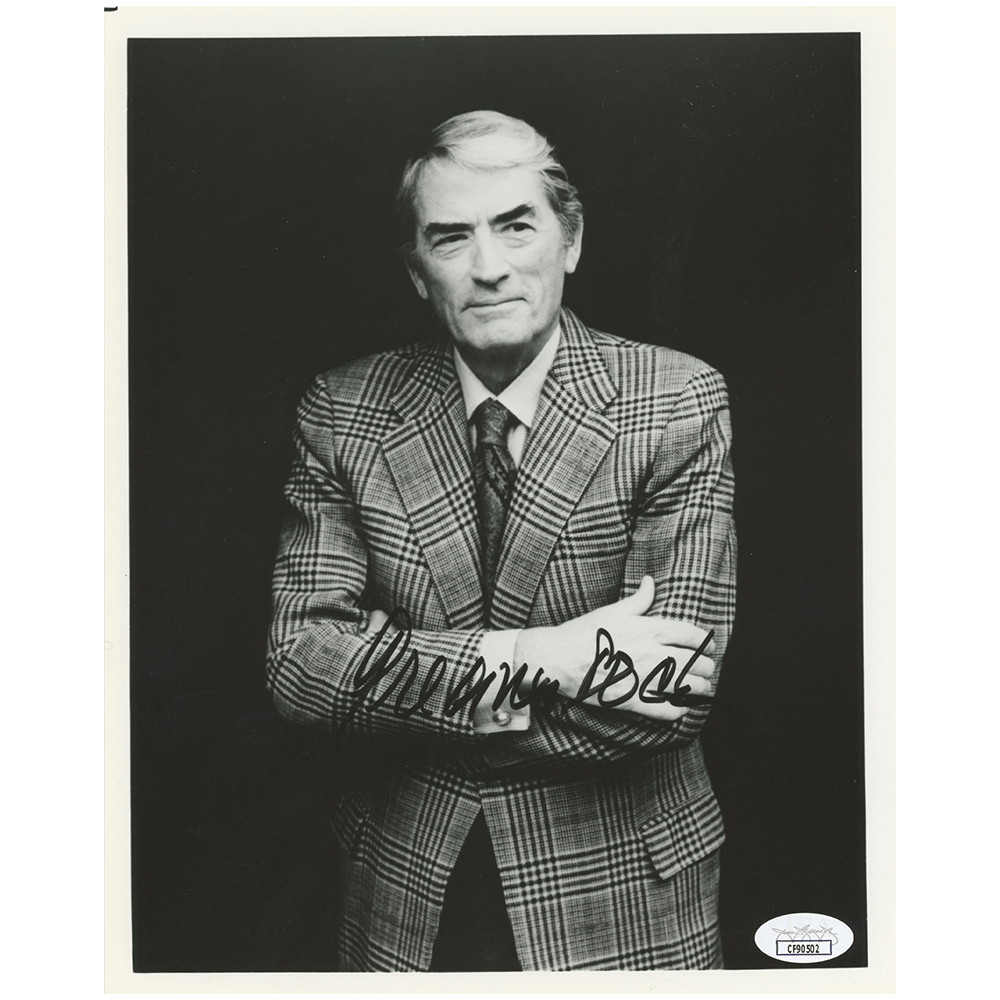 Gregory Peck Signed Black & White Photo – Gold & Silver Pawn Shop
