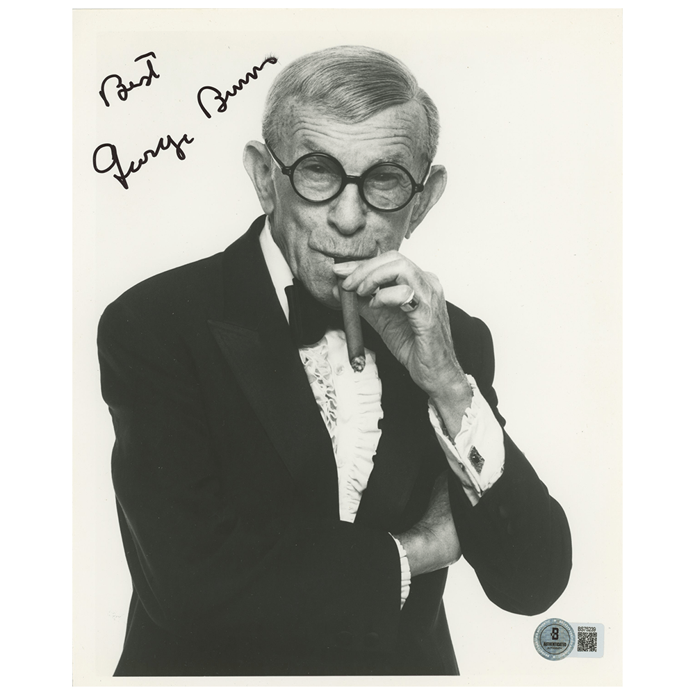 George Burns Signed Black & White Photo – Gold & Silver Pawn Shop