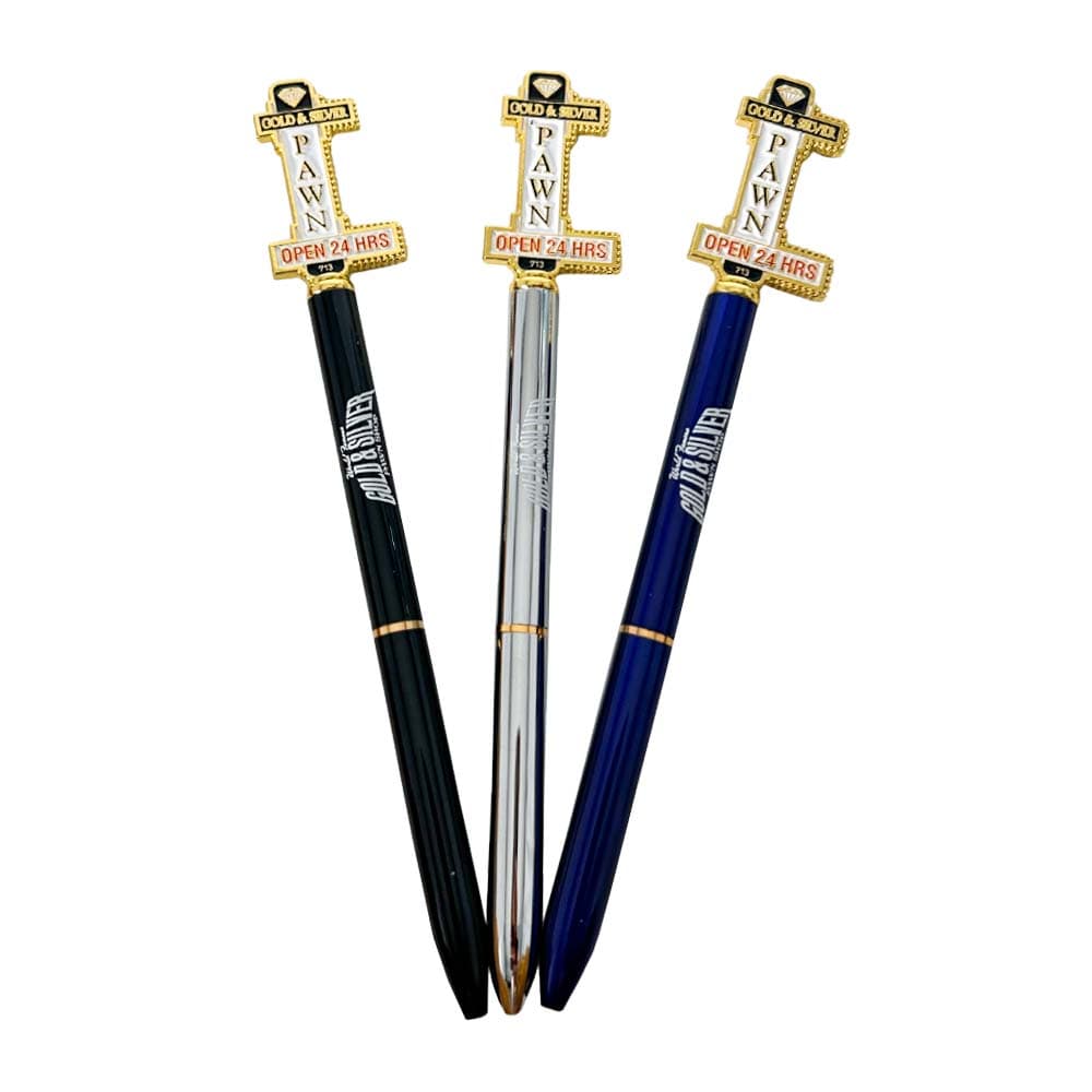Gold & Silver Pawn Shop Sign Pens