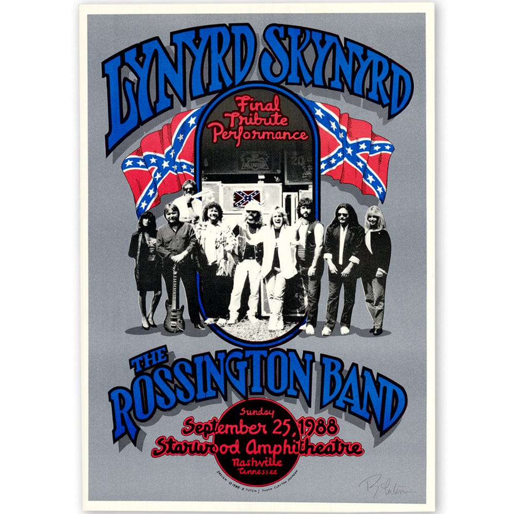 Lynyrd Skynyrd: Nashville 1988 Original Hand Signed Concert Poster ...