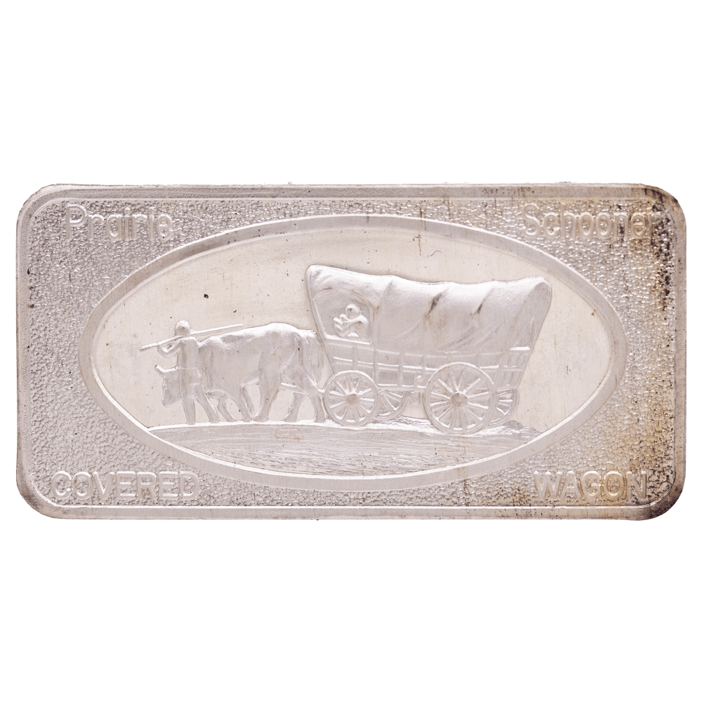 Prairie Schooner Patrick Mint San Francisco 1 Troy .999 Fine Silver ...