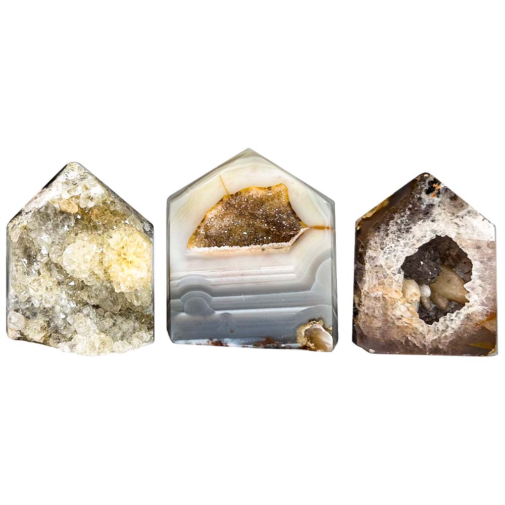 Short Agate Druzy Geode Tower – Gold & Silver Pawn Shop