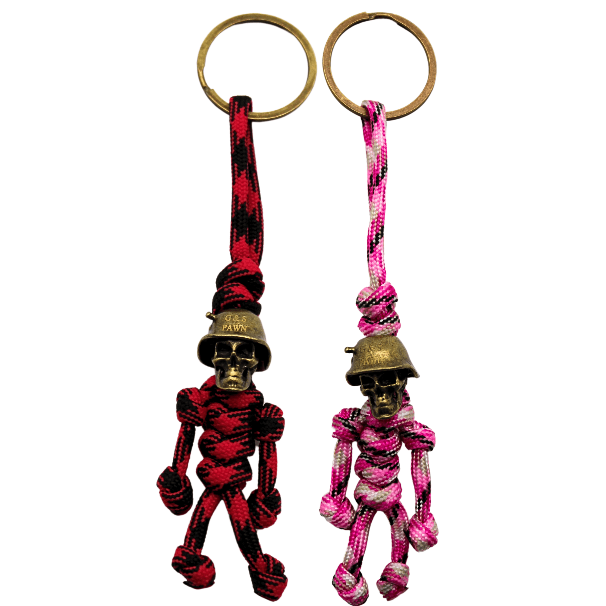 Gold & Silver Pawn Shop Skull Troop Pendant Keychain