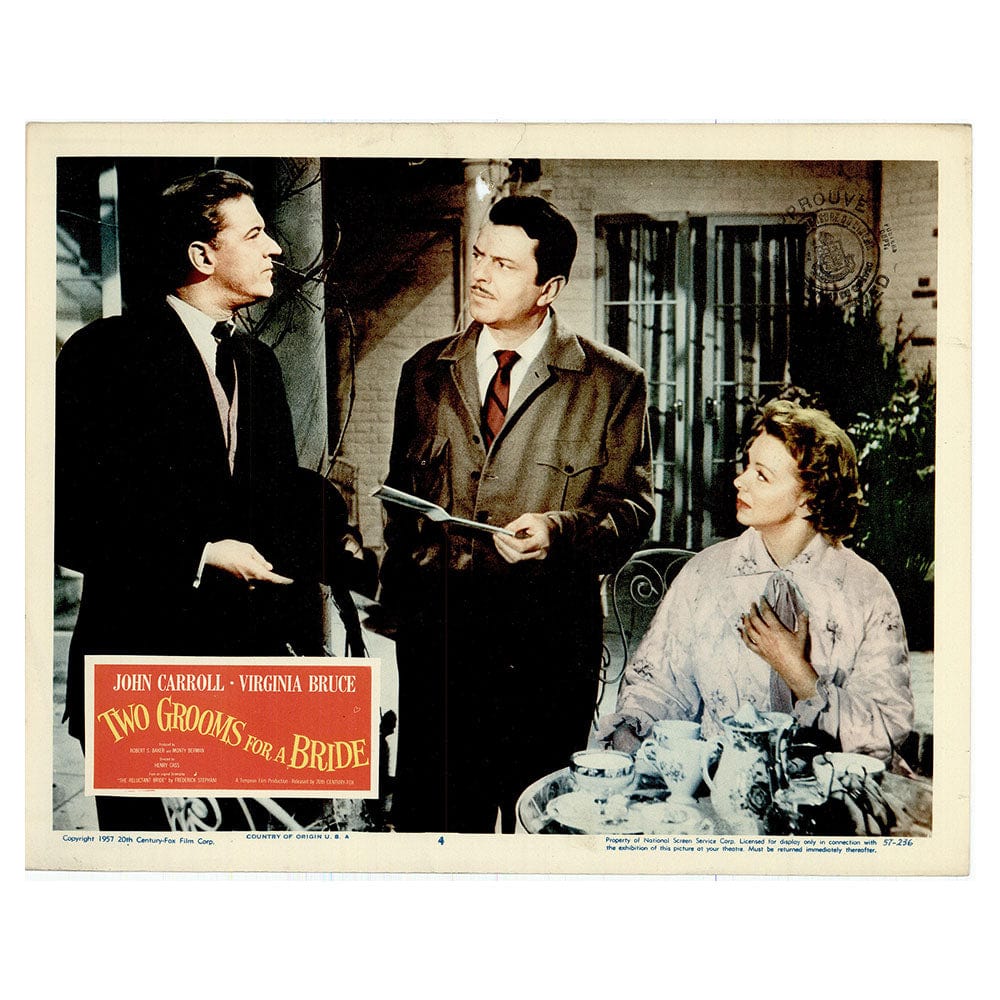 Two Grooms for a Bride - Movie Lobby Card – Gold & Silver Pawn Shop
