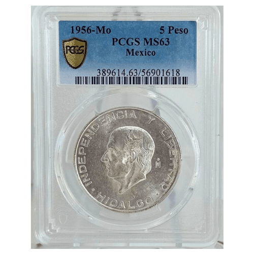 1956-Mo PCGS MS63 Mexico 5 Peso – Gold & Silver Pawn Shop