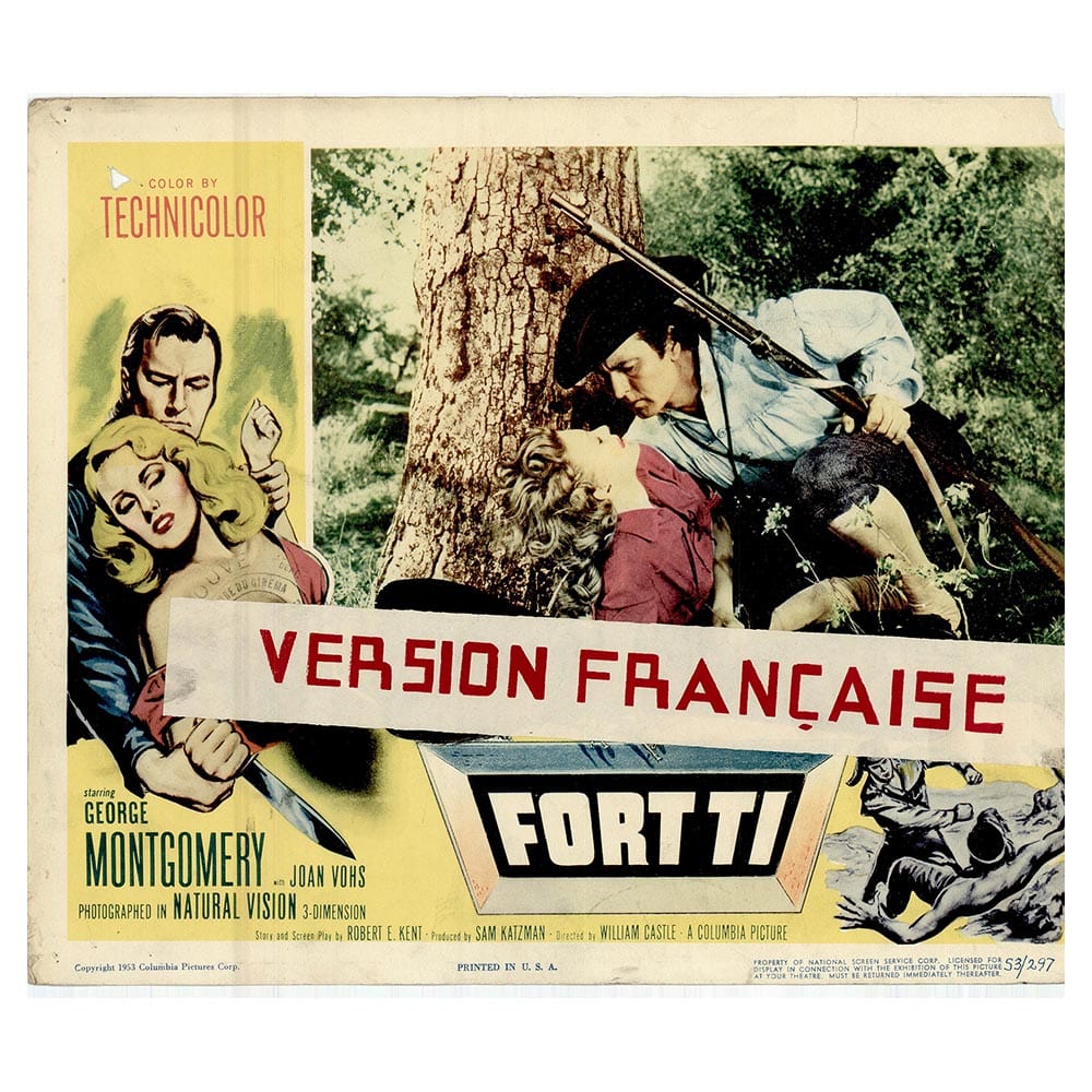 3 Dimensions Fort Ti Movie Lobby Card – Gold & Silver Pawn Shop