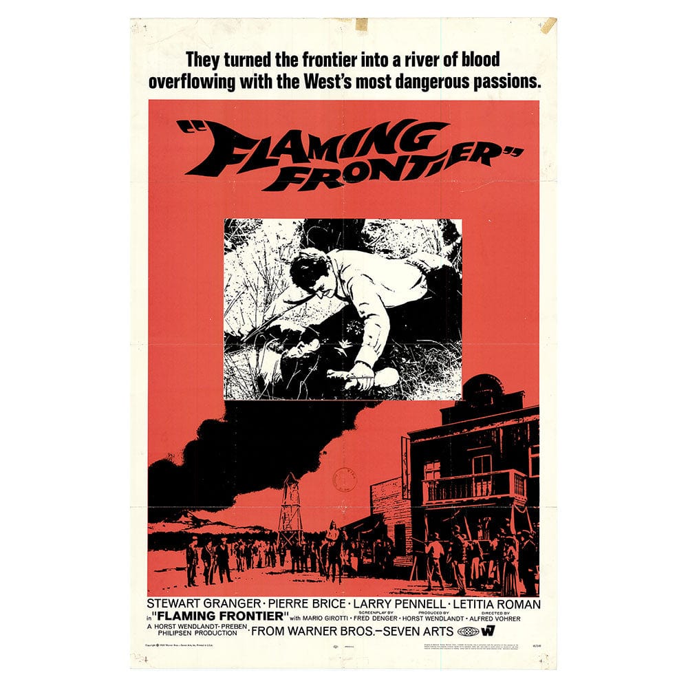 Flaming Frontier: Original One Sheet Movie Poster, 1965 – Gold & Silver ...