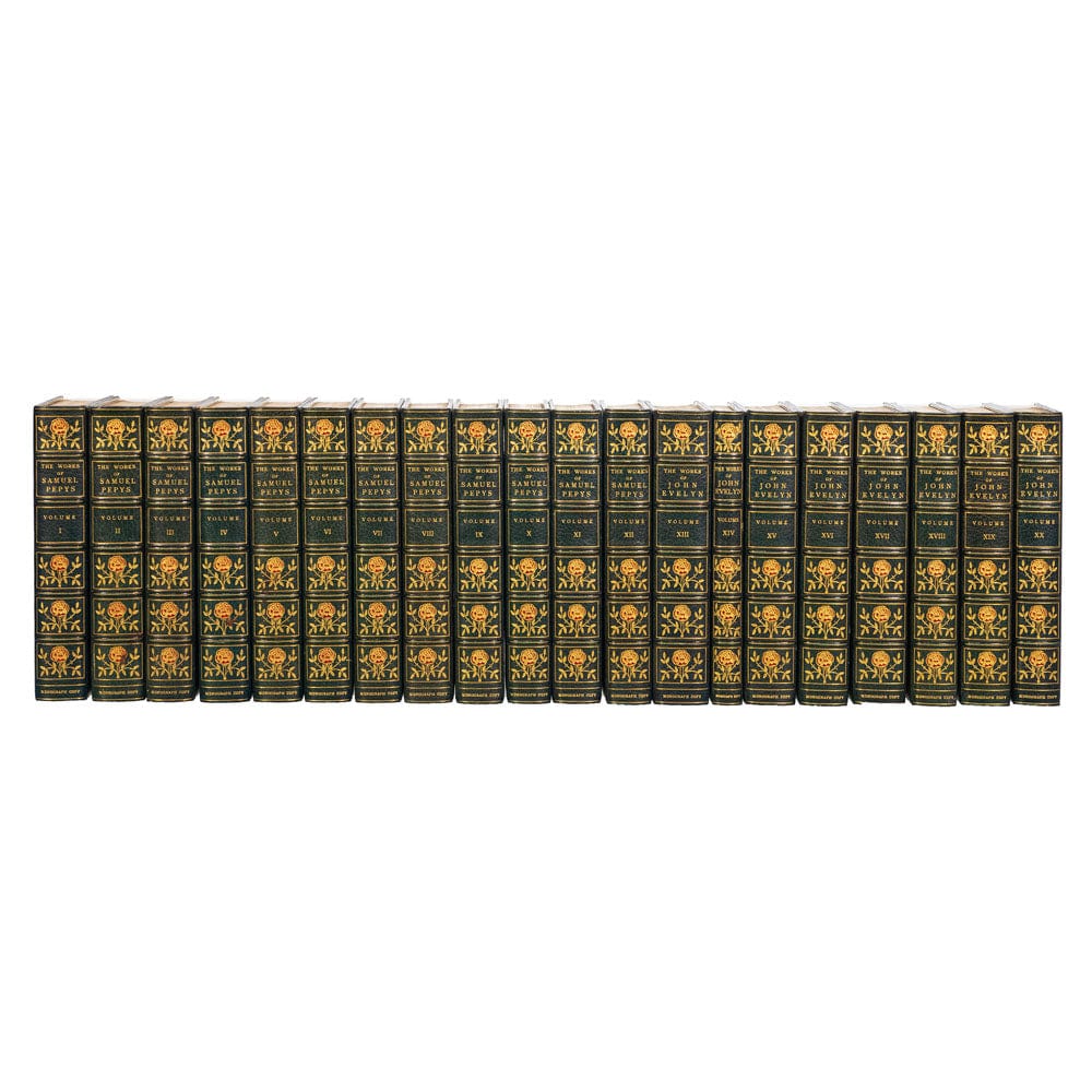 "The Works of Samuel Pepys & John Evelyn" 20 Volume Set – Gold & Silver ...