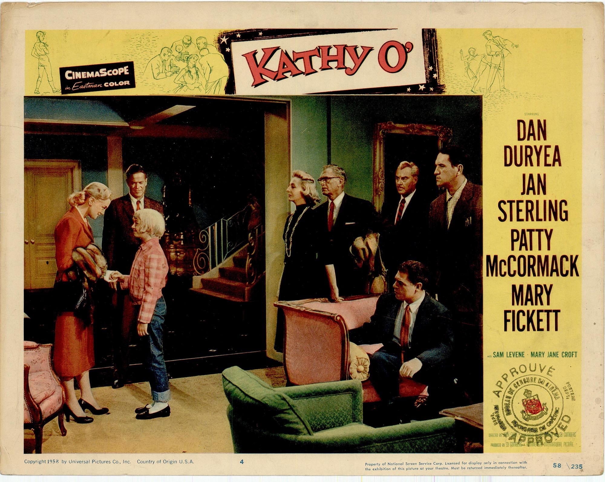 Kathy O': Original Lobby Card Bundle, 1958 – Gold & Silver Pawn Shop
