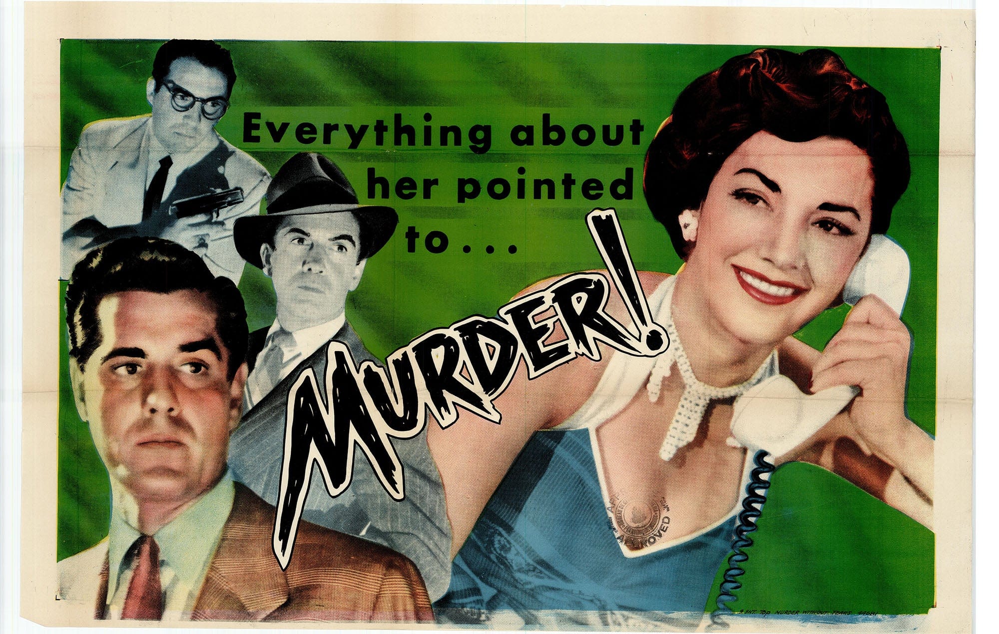Murder Without Tears: Original Three Sheet Movie Poster, 1953 – Gold ...