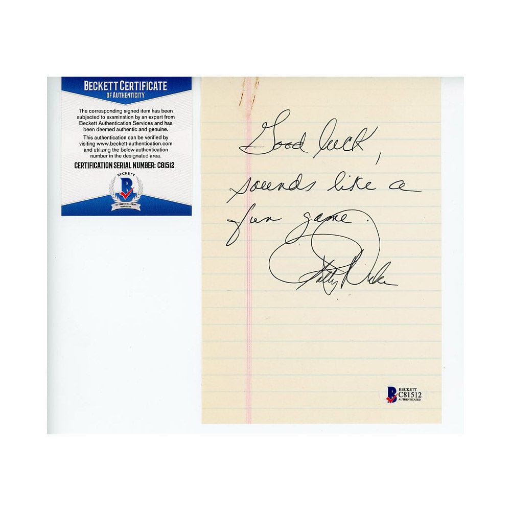 Face to Face Board Game Celebrity Autograph - Patty Duke – Gold ...