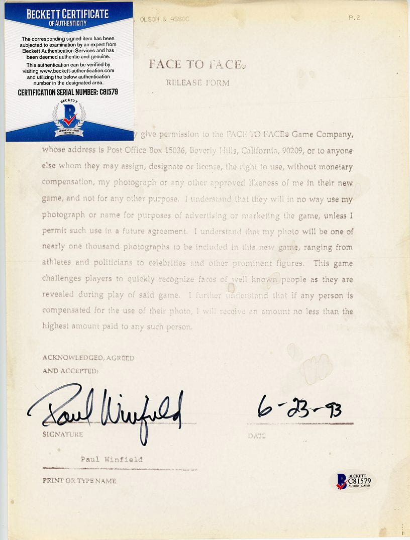 Autographs – Page 7 – Gold & Silver Pawn Shop