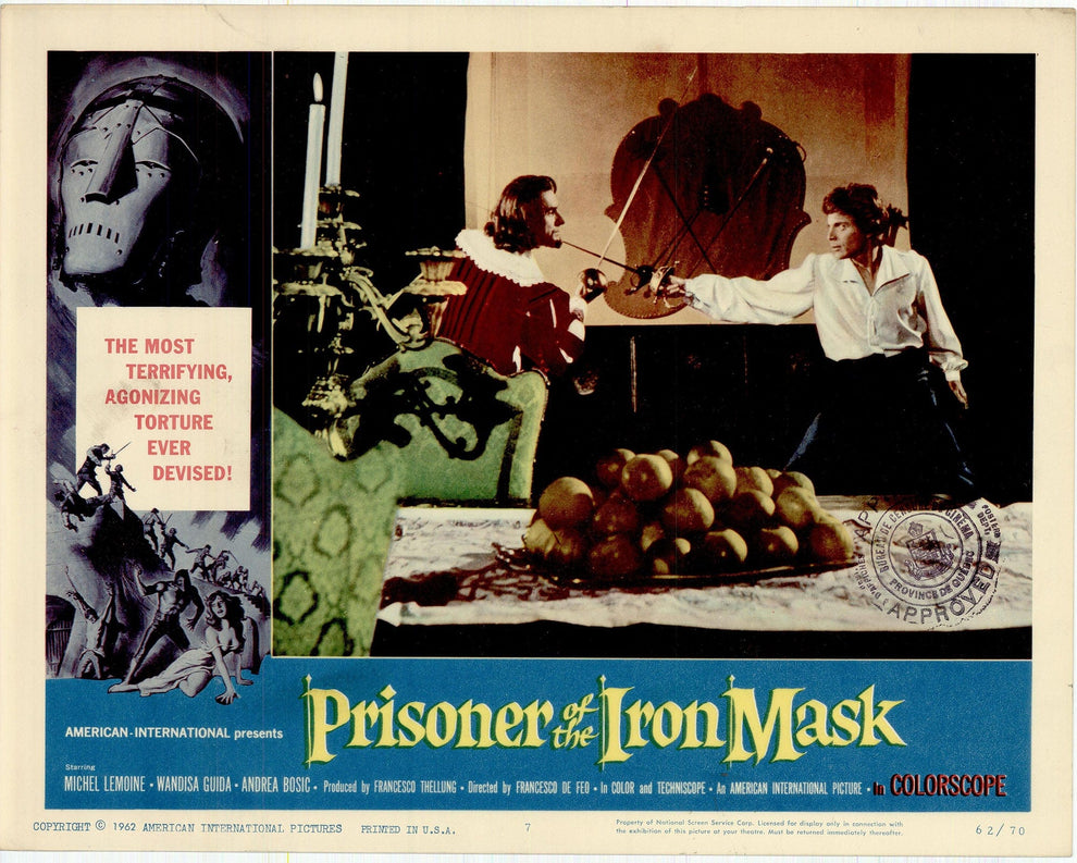 The Prisoner of the Iron Mask Movie Lobby Card – Gold & Silver Pawn Shop