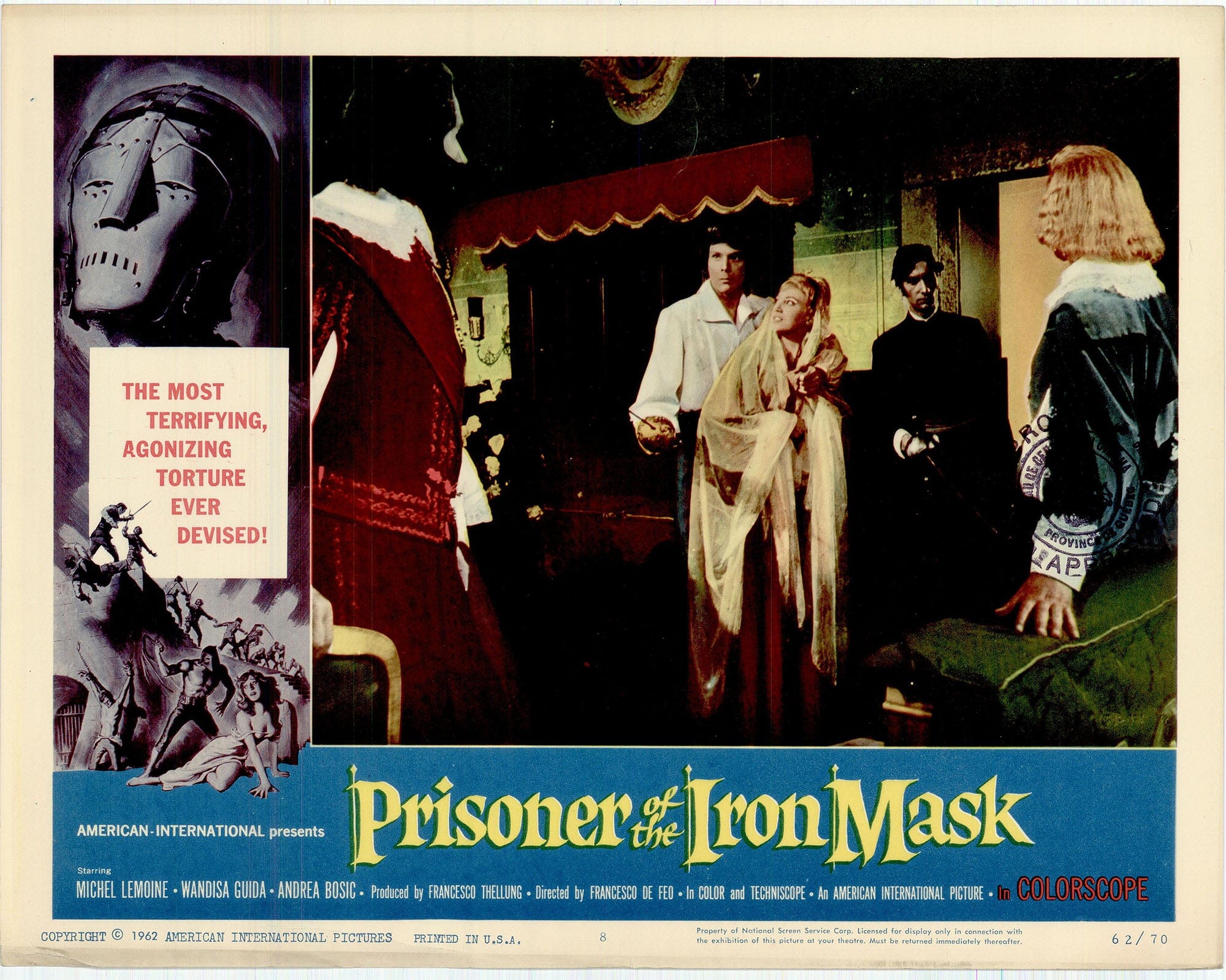 The Prisoner of the Iron Mask Movie Lobby Card – Gold & Silver Pawn Shop
