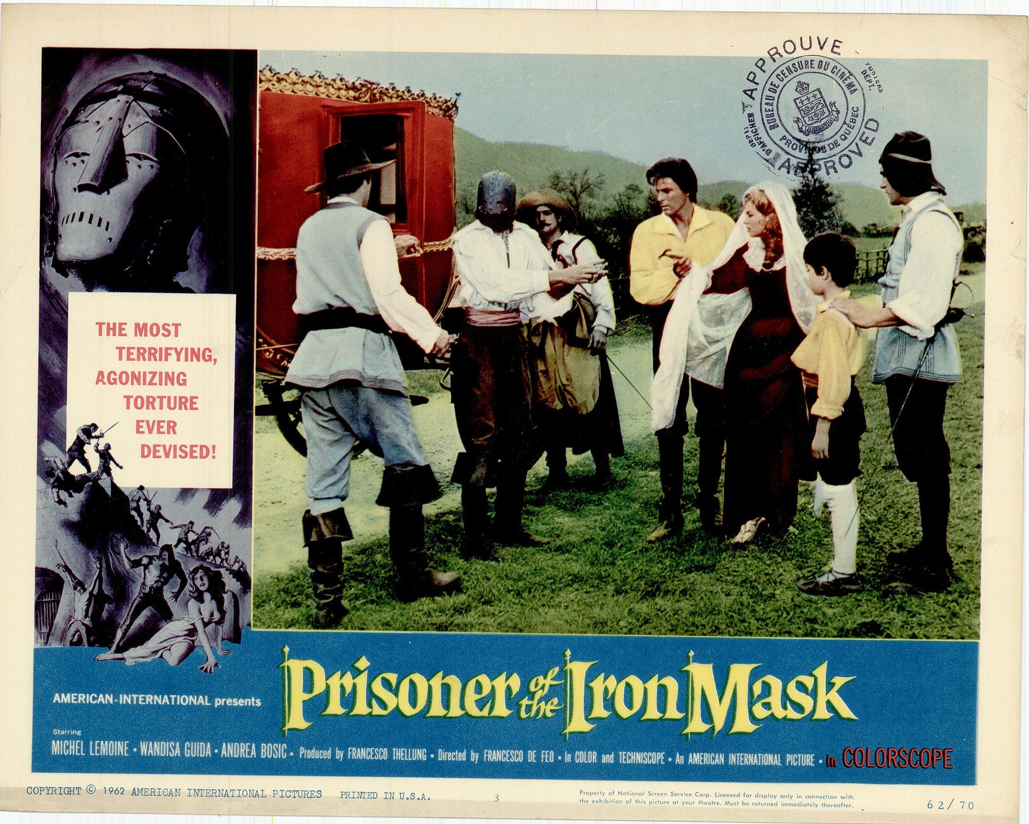 The Prisoner of the Iron Mask Movie Lobby Card – Gold & Silver Pawn Shop