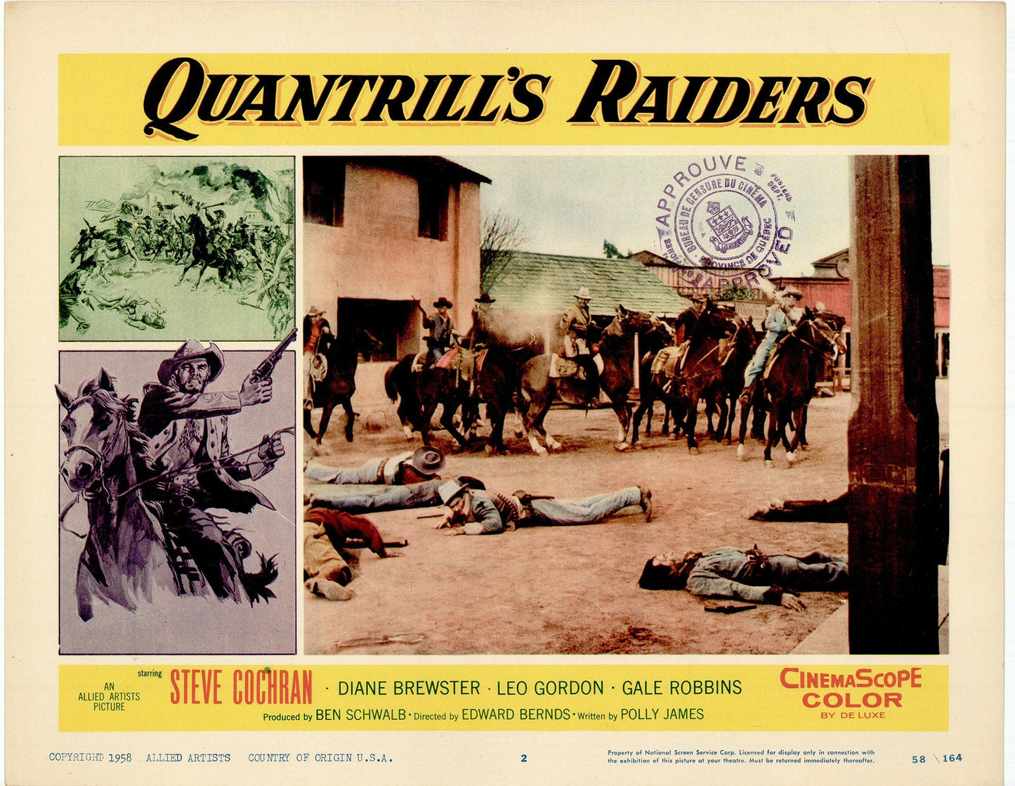Quantrill's Raiders Movie Lobby Card – Gold & Silver Pawn Shop
