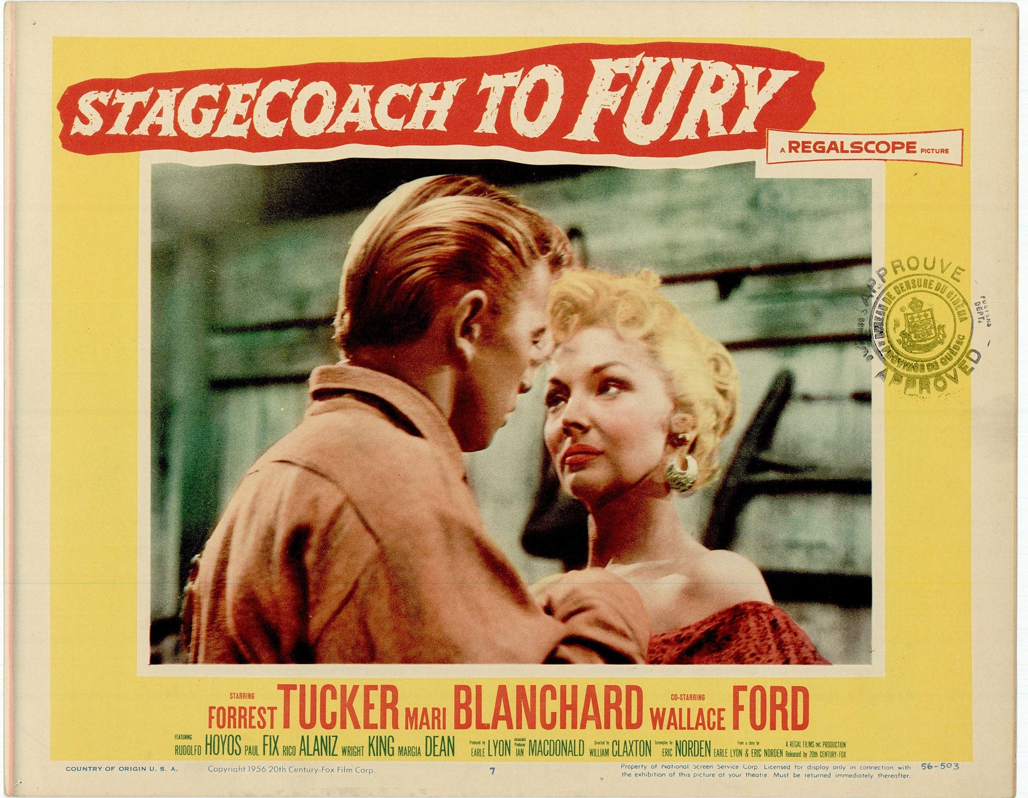 Stagecoach to Fury Movie Lobby Card – Gold & Silver Pawn Shop