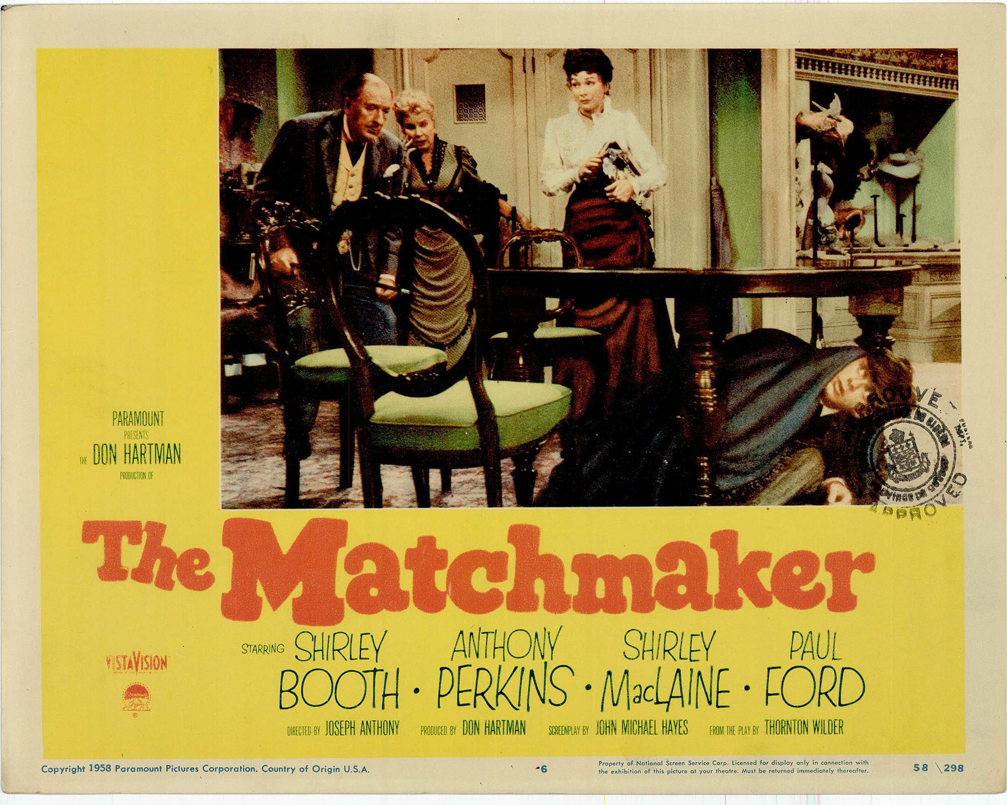 The Matchmaker Movie Lobby Card – Gold & Silver Pawn Shop