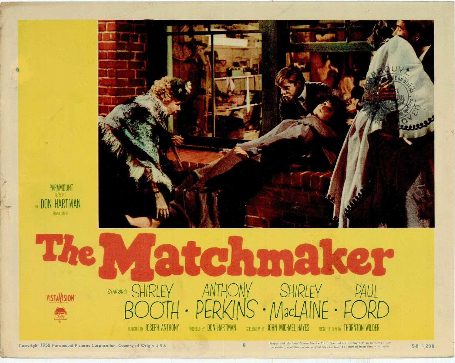 The Matchmaker Movie Lobby Card – Gold & Silver Pawn Shop
