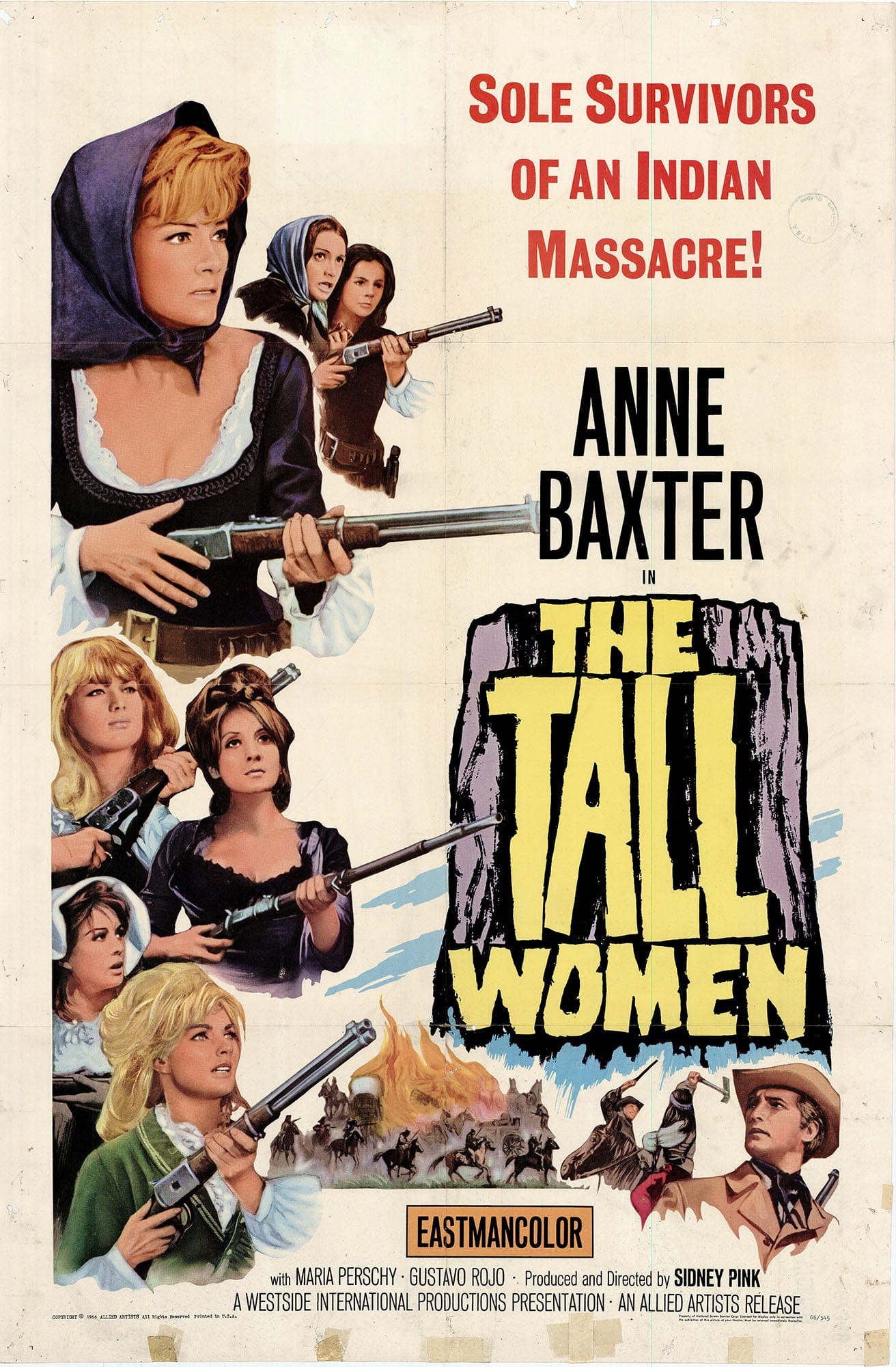 The Tall Women: Original One Sheet Movie Poster, 1966 – Gold & Silver ...