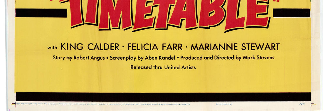 Timetable - Classic 2 Panel Movie Poster – Gold & Silver Pawn Shop