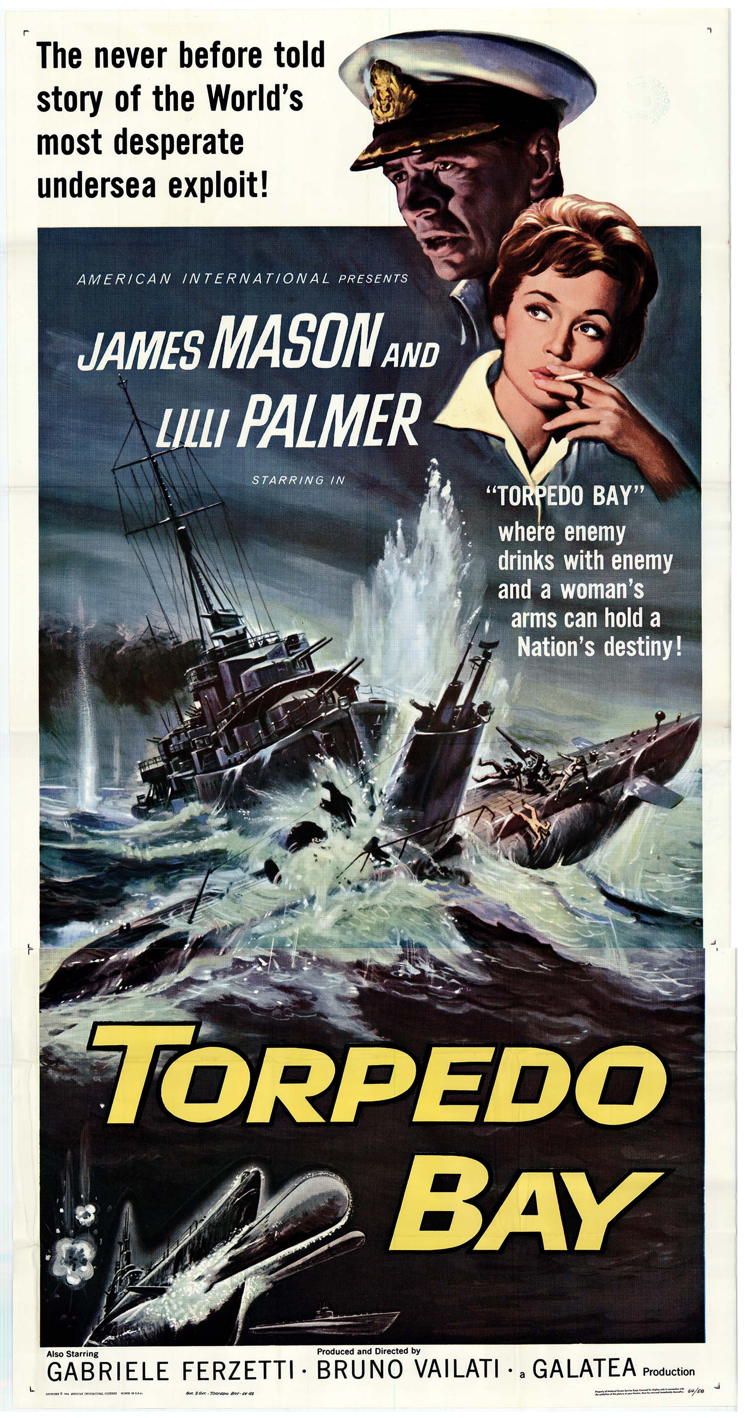 Torpedo Bay: Original Three Sheet Movie Poster, 1963 – Gold & Silver Pawn Shop
