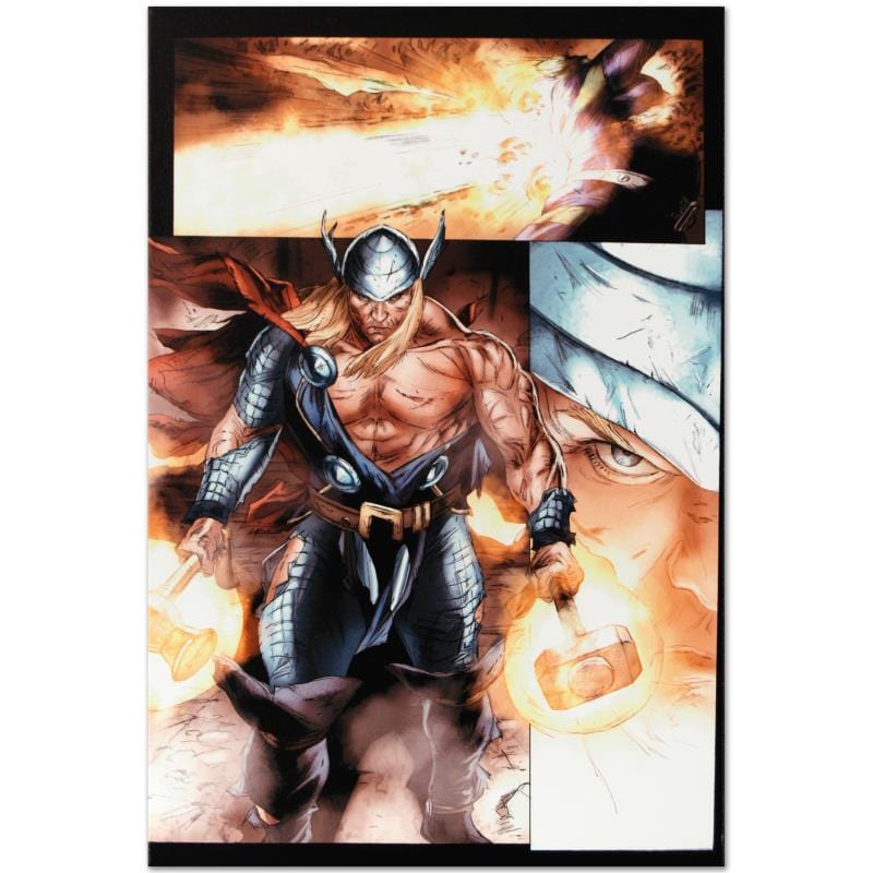 Marvel Art; Secret Invasion: Thor #3 – Gold & Silver Pawn Shop